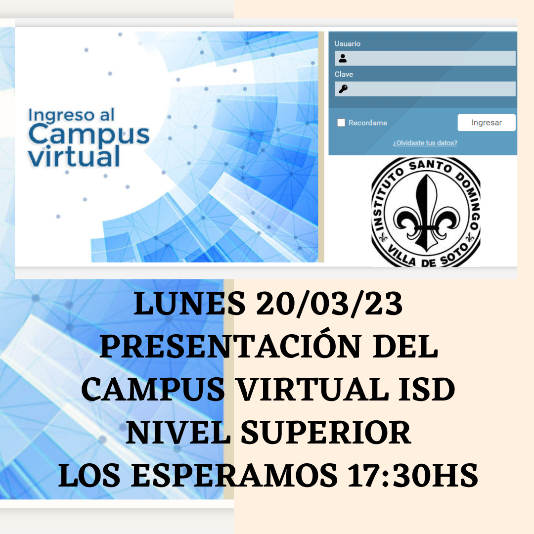 INSTITUTO SUPERIOR SANTO DOMINGO – VILLA DE SOTO – CORDOBA